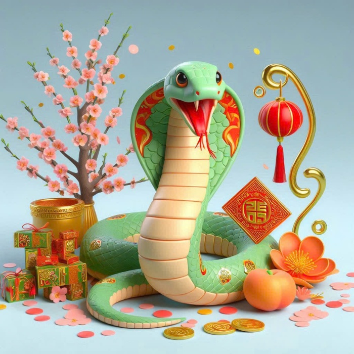 Mô hình linh vật Tết Ất Tỵ 2025 - Mỹ Thuật Tân Việt